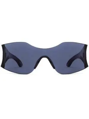 Balenciaga Hourglass Mask Sunglasses - Blue