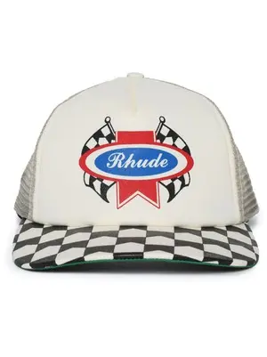 Rhude Chevron Rally Cap - White