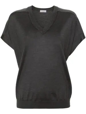 Brunello Cucinelli Crew-neck Knitted T-shirt