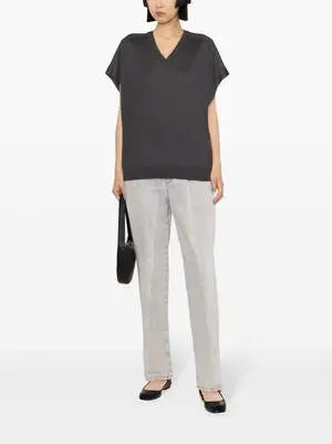 Brunello Cucinelli Crew-neck Knitted T-shirt