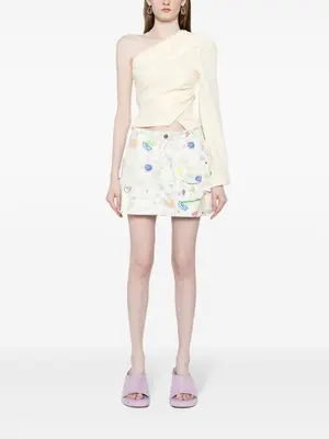 Collina Strada Floral-print Miniskirt