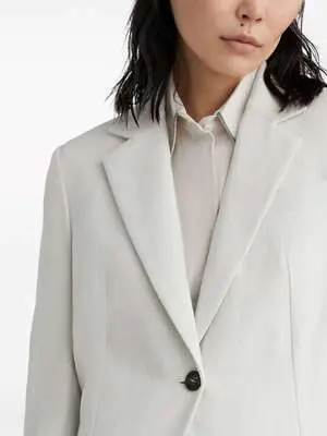 Brunello Cucinelli Gabardine-weave Single-breasted Blazer