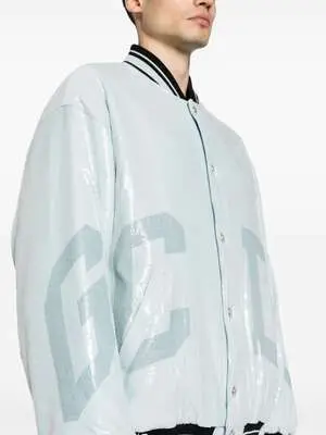 Gcds Sequined Varsity Logo Bomber Jacket
