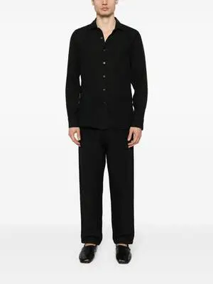 120% Lino Button-up Shirt - Black