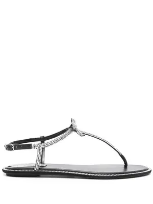 Rene Caovilla Diana Crystal-embellished Sandals - Black