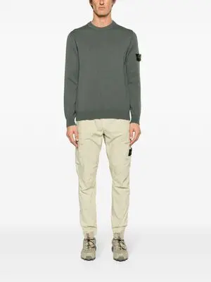 Stone Island Compass Badge Cargo Trousers - Green