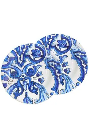 Dolce & Gabbana Porcelain Dinner Plates - Blue