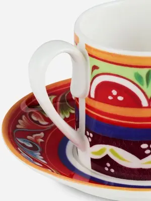 Dolce & Gabbana X Bialetti Moka Express Coffee Maker And Espresso Cups