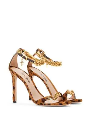 TOM FORD Zenith 105mm Calf-hair Sandals