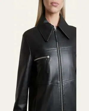 Proenza Schouler White Label Annabel Leather Jacket - Black