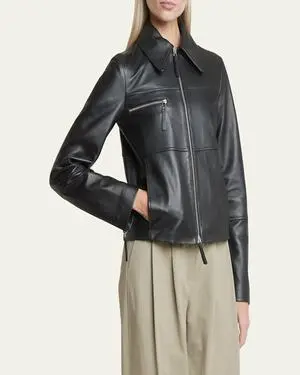 Proenza Schouler White Label Annabel Leather Jacket - Black