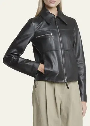 Proenza Schouler White Label Annabel Leather Jacket - Black