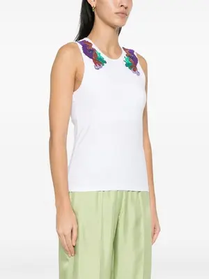Dorothee Schumacher Bead-embroidered Tank Top