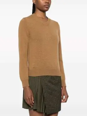 Play Comme Des Garcon Heart Logo Wool Jumper - Neutrals