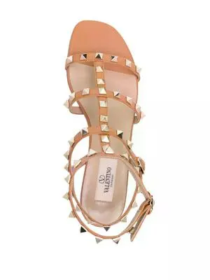 Valentino Garavani Rockstud Strappy Sandals - Brown