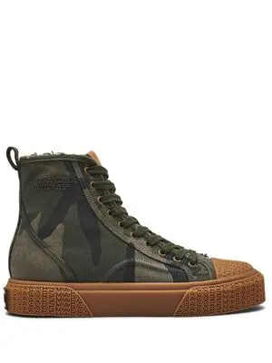 Marc Jacobs Camo Jacquard High-top Sneakers - Green