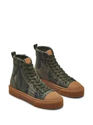 Marc Jacobs Camo Jacquard High-top Sneakers - Green