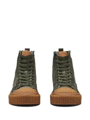 Marc Jacobs Camo Jacquard High-top Sneakers - Green