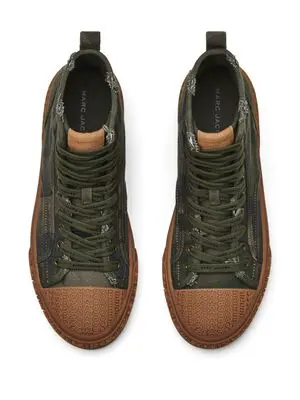 Marc Jacobs Camo Jacquard High-top Sneakers - Green