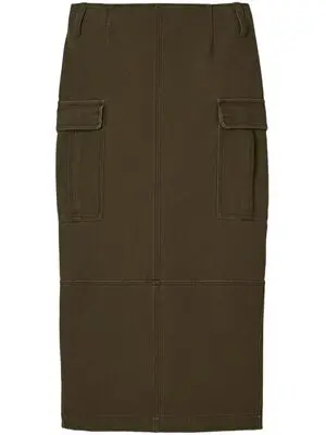 Marc Jacobs Canvas Cargo Midi Skirt