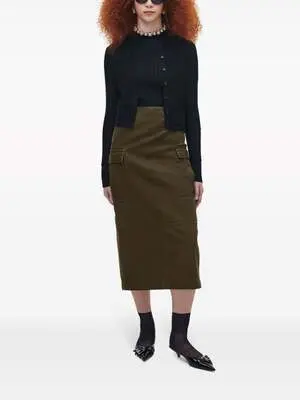 Marc Jacobs Canvas Cargo Midi Skirt