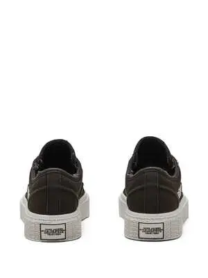 Marc Jacobs Distressed Canvas Sneakers - Black