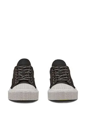 Marc Jacobs Distressed Canvas Sneakers - Black