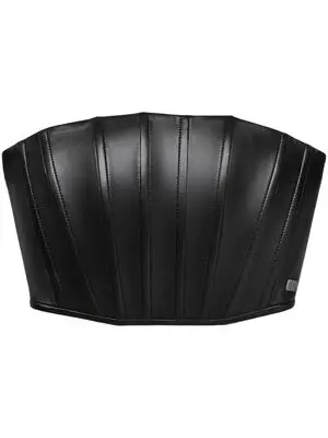 Marc Jacobs Strapless Leather Corset Top