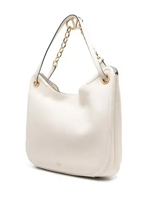 Valentino Garavani Vlogo Moon Leather Tote Bag - White