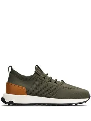 TOD'S Panelled Knit Sneakers - Green