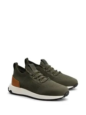 TOD'S Panelled Knit Sneakers - Green