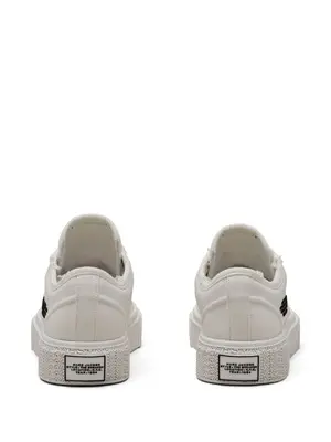 Marc Jacobs Distressed Canvas Sneakers - White