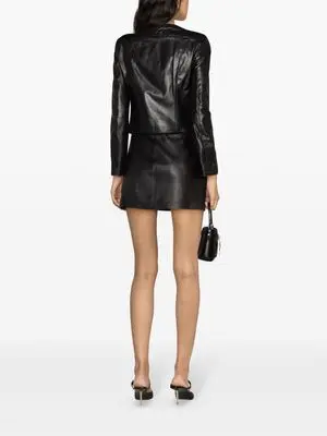 Patrizia Pepe Zip-up Leather Biker Jacket