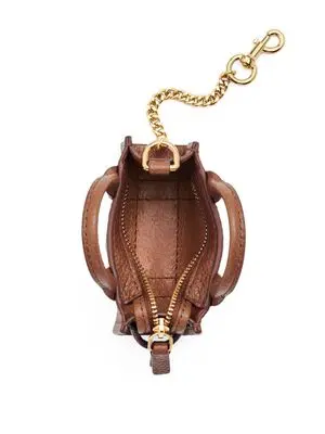 Marc Jacobs The Nano Tote Grained Leather Charm Bag - Brown