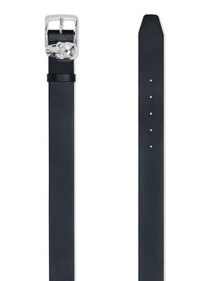 Philipp Plein Skull-buckle Leather Belt
