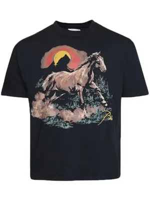 Rhude Santos Graphic-print Cotton T-shirt