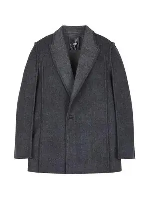 JNBY Textured Wool-blend Blazer - Grey