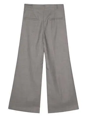 LOW CLASSIC Mélange Wide-leg Trousers