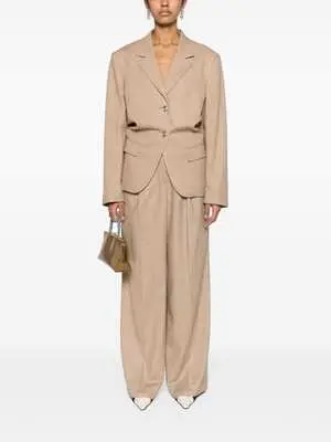 Remain Birger Christensen Wide-leg Textured Trousers