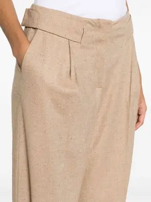 Remain Birger Christensen Wide-leg Textured Trousers