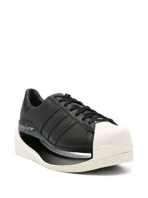 Y3 Gendo Superstar Leather Sneakers - Black