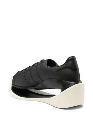Y3 Gendo Superstar Leather Sneakers - Black