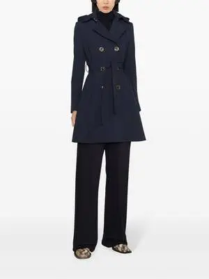 Patrizia Pepe Double-breasted Trench Coat - Blue
