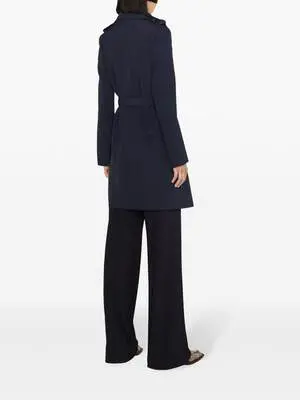 Patrizia Pepe Double-breasted Trench Coat - Blue