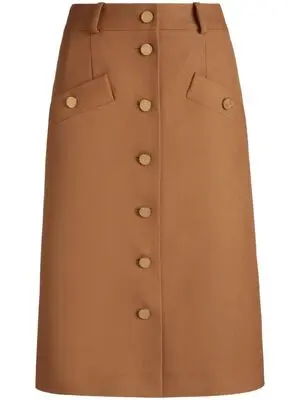 Bally Wool-blend Midi Skirt