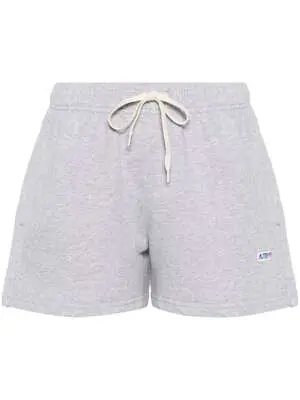 AUTRY Logo-patch Cotton Shorts