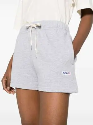 AUTRY Logo-patch Cotton Shorts
