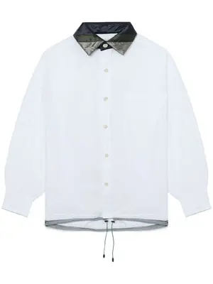 Kolor Striped-collar Cotton Shirt