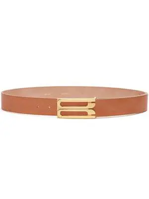Victoria Beckham Victoria Beckham Frame Leather Belt Neutrals