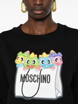 Moschino Dragon Bag-print Sweatshirt